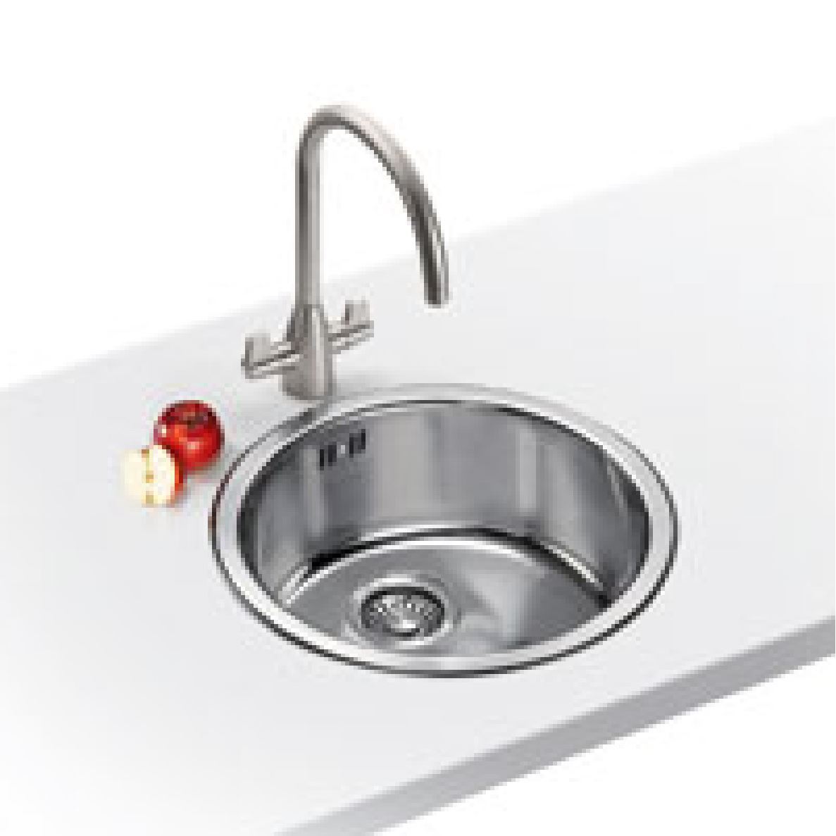 Gowan Home. Franke Rotondo Single Bowl Inset Sink Stainless Steel