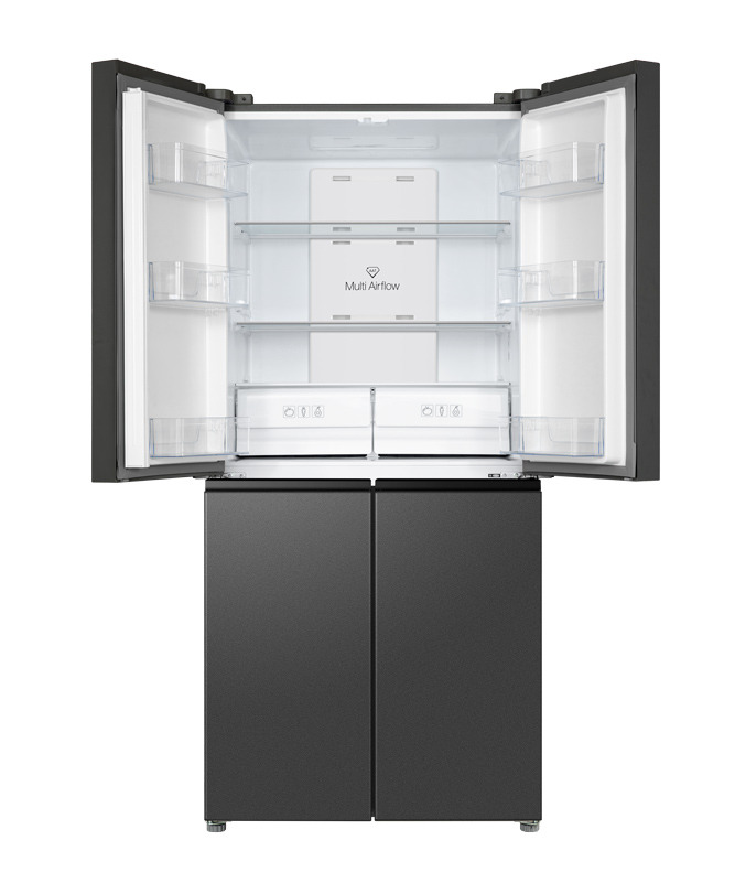 Gowan Home. TCL Free Standing 4 Door Fridge Freezer Quartz Grey