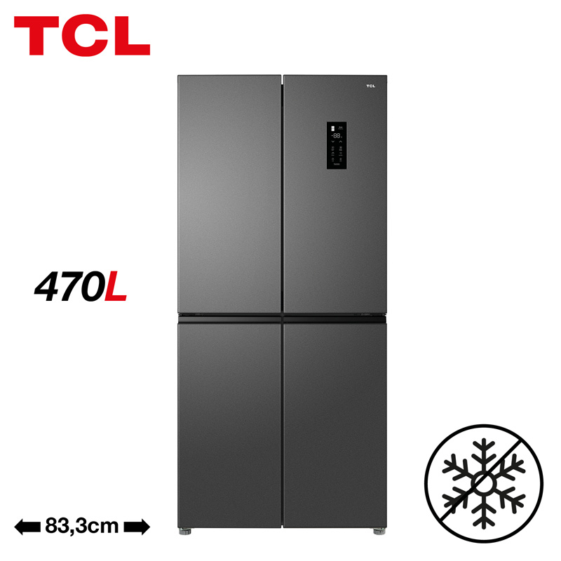 Gowan Home. TCL Free Standing 4 Door Fridge Freezer Quartz Grey