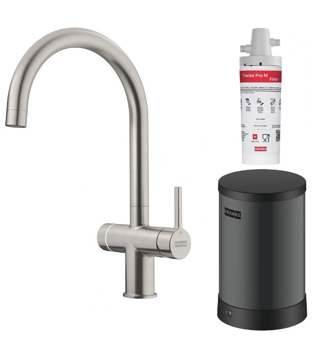 Gowan Home. Franke Maris Water Hub 3-in-1 Electronic Décor Steel 4L Tank