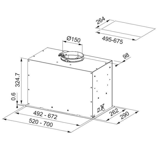 Gowan Home. Franke Box EVO 52cm White